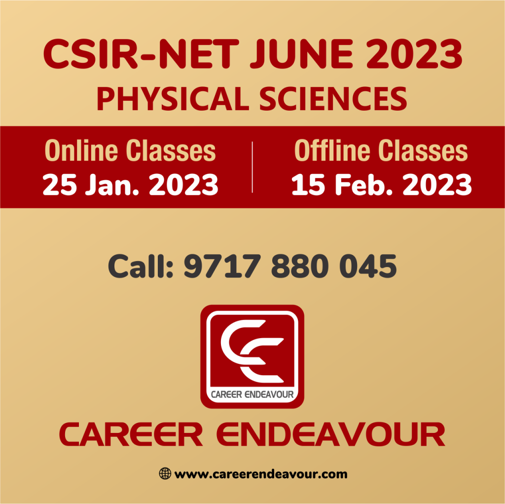 Csir Net Physical Science Coaching | Career Endeavour