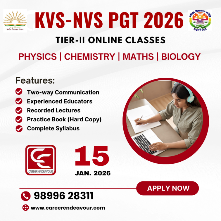 KVS PGT TIER 2 Online Classes 2026 & Recorded Video Lectures